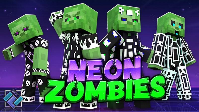 Neon Zombies by PixelOneUp | CHUNK - Minecraft Bedrock Marketplace Explorer