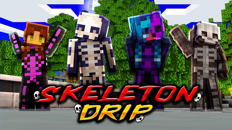 Skeleton Drip by PixelOneUp | CHUNK - Minecraft Bedrock Marketplace ...