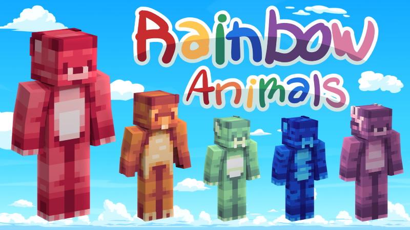 Rainbow Animals by Pixels & Blocks | CHUNK - Minecraft Bedrock Marketplace Explorer