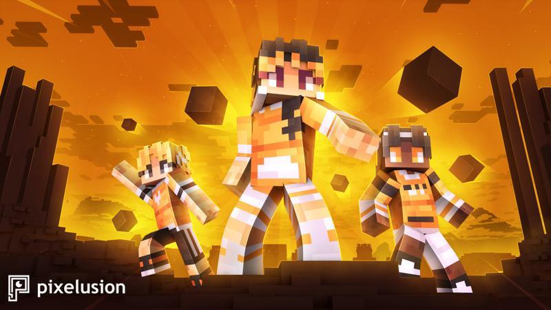 Golden Anime by Pixelusion | CHUNK - Minecraft Bedrock Marketplace Explorer