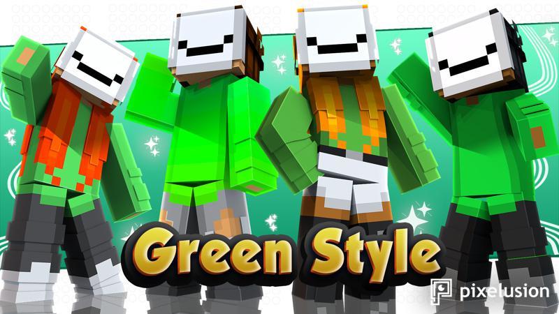 Green Style by Pixelusion | CHUNK - Minecraft Bedrock Marketplace Explorer