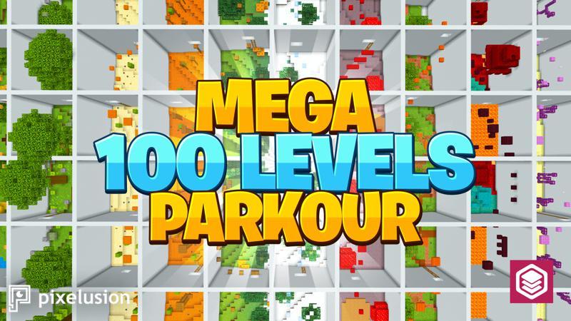 Mega 100 Levels Parkour by Pixelusion | CHUNK - Minecraft Bedrock Marketplace Explorer
