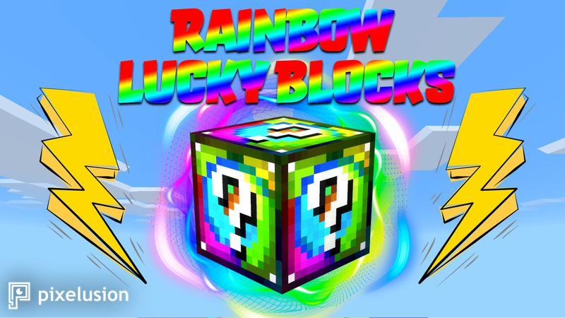 Rainbow Lucky Blocks by Pixelusion | CHUNK - Minecraft Bedrock Marketplace Explorer