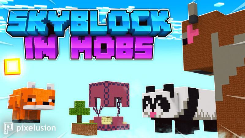 Skyblock in Mobs by Pixelusion | CHUNK - Minecraft Bedrock Marketplace Explorer