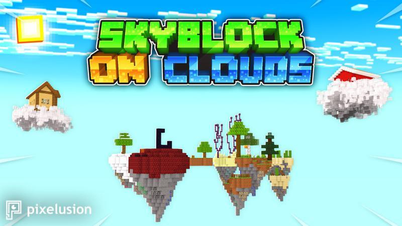 Skyblock On Clouds by Pixelusion | CHUNK - Minecraft Bedrock Marketplace Explorer