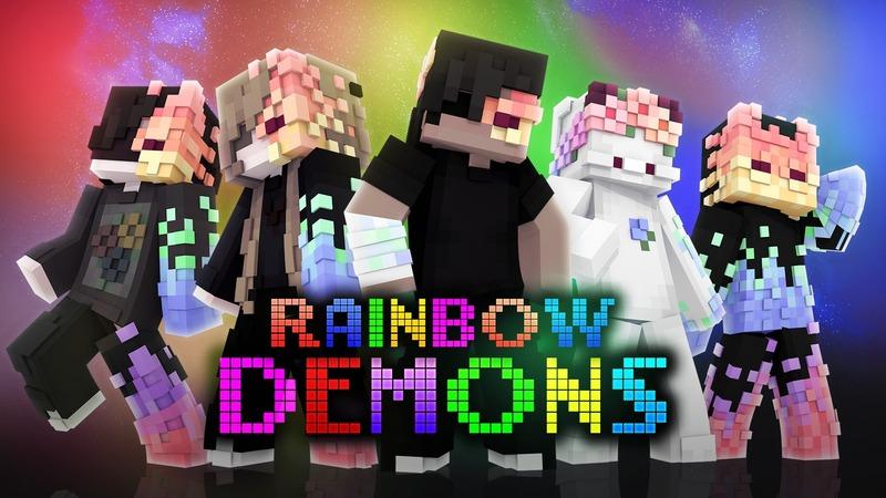 Rainbow Demons by Plank | CHUNK - Minecraft Bedrock Marketplace Explorer