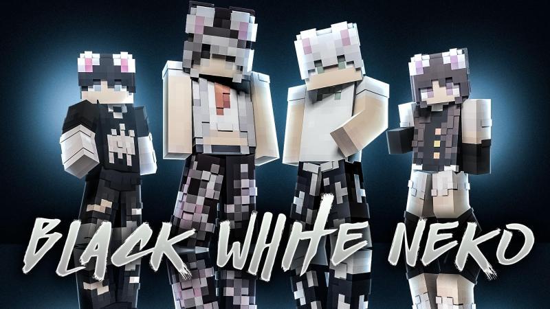 Black White Neko by Podcrash | CHUNK - Minecraft Bedrock Marketplace ...