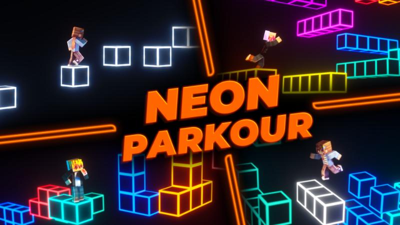 Neon Parkour by Podcrash | CHUNK - Minecraft Bedrock Marketplace Explorer