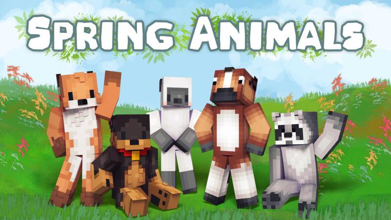 Spring Animals by Podcrash | CHUNK - Minecraft Bedrock Marketplace Explorer
