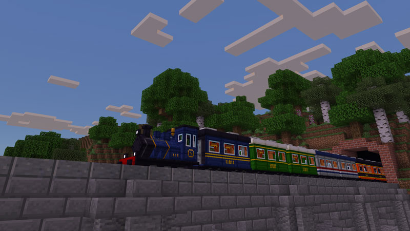 TRAINS by Podcrash | CHUNK - Minecraft Bedrock Marketplace Explorer