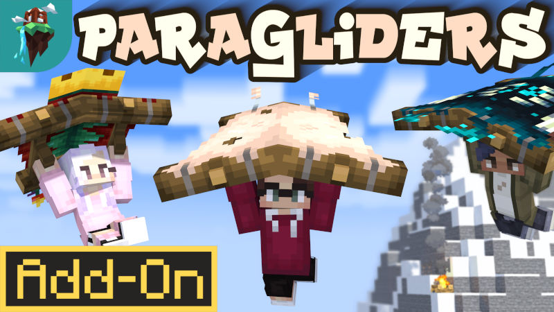 Paragliders Add-On by Polymaps | CHUNK - Minecraft Bedrock Marketplace ...
