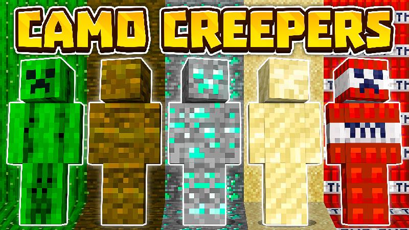 CAMO CREEPERS by Radium Studio | CHUNK - Minecraft Bedrock Marketplace ...