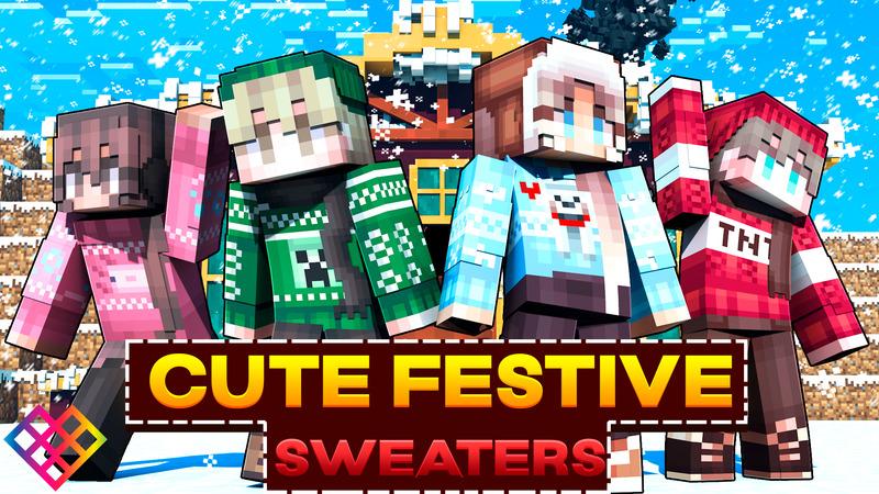 Cute Festive Sweaters by Rainbow Theory | CHUNK - Minecraft Bedrock ...