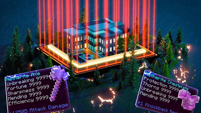 Safest Hacker Mansion by Rainbow Theory | CHUNK - Minecraft Bedrock ...