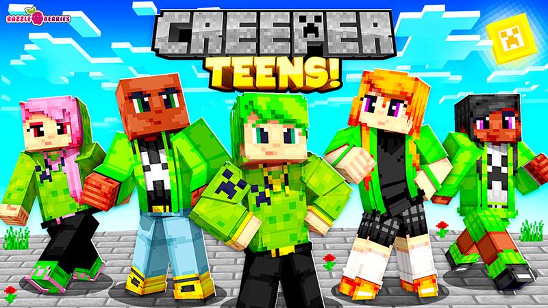 Creeper Teens! by Razzleberries | CHUNK - Minecraft Bedrock Marketplace Explorer