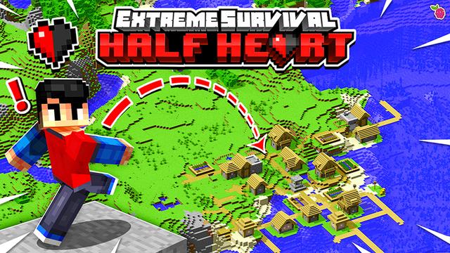 Extreme Survival Half Heart by Razzleberries | CHUNK - Minecraft ...
