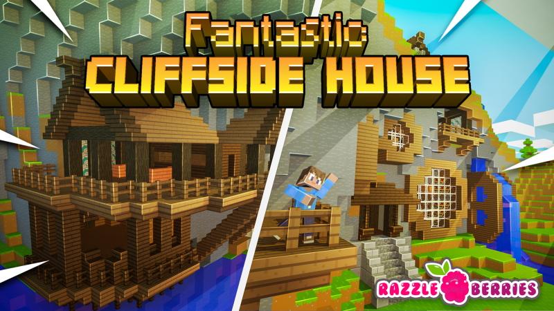 Fantastic Cliffside House by Razzleberries | CHUNK - Minecraft Bedrock ...
