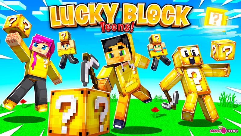 Lucky Block Teens! by Razzleberries | CHUNK - Minecraft Bedrock Marketplace Explorer