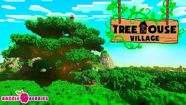 Treehouse Village by Razzleberries | CHUNK - Minecraft Bedrock Marketplace Explorer
