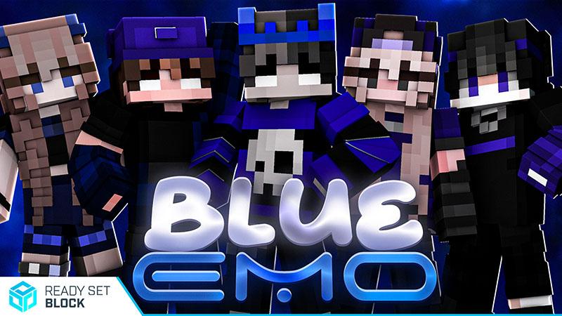 Blue Emo by Ready, Set, Block! | CHUNK - Minecraft Bedrock Marketplace ...