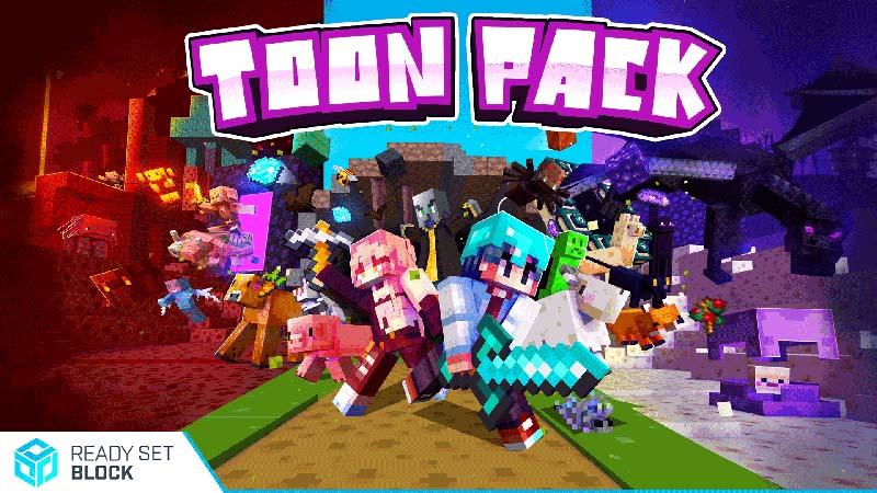 Toon Pack by Ready, Set, Block! | CHUNK - Minecraft Bedrock Marketplace ...