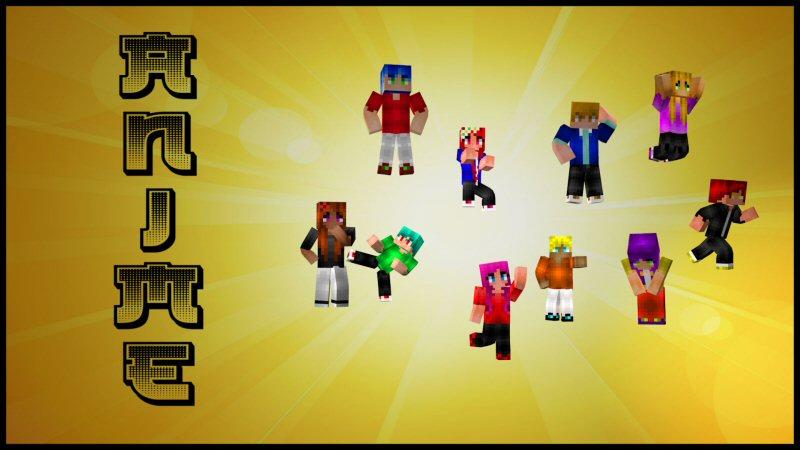 Anime Skin Pack by Shaliquinn's Schematics | CHUNK - Minecraft Bedrock ...