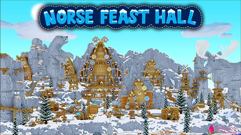 Norse Feast Hall by Shaliquinn's Schematics | CHUNK - Minecraft Bedrock ...