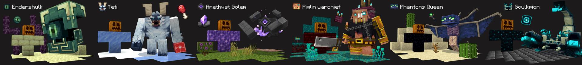 BOSSES+ Add-On by Shapescape | CHUNK - Minecraft Bedrock Marketplace Explorer