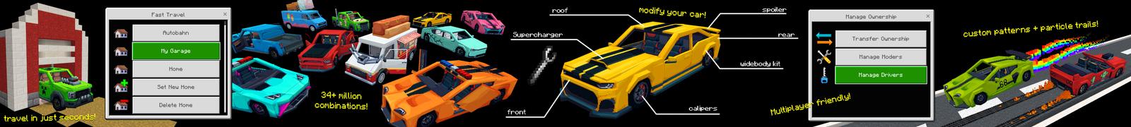 CARS+ Add-On by Shapescape | CHUNK - Minecraft Bedrock Marketplace Explorer
