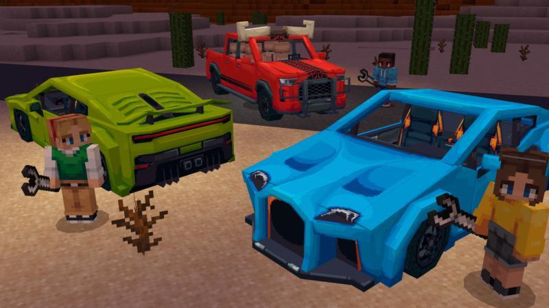 CARS+ Add-On by Shapescape | CHUNK - Minecraft Bedrock Marketplace Explorer