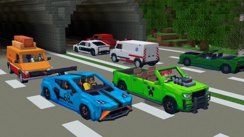 CARS+ Add-On by Shapescape | CHUNK - Minecraft Bedrock Marketplace Explorer