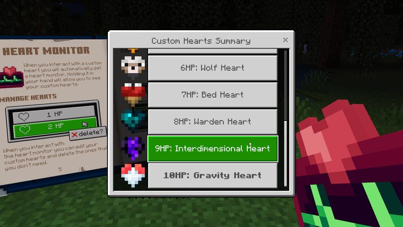 CUSTOM HEARTS Add-On by Shapescape | CHUNK - Minecraft Bedrock ...