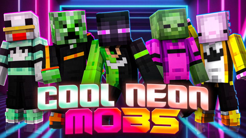 Cool Neon Mobs by Skilendarz | CHUNK - Minecraft Bedrock Marketplace ...
