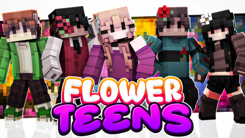 Flower Teens by Skilendarz | CHUNK - Minecraft Bedrock Marketplace Explorer