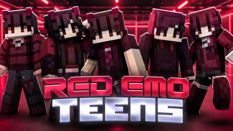 Red Emo Teens by Skilendarz | CHUNK - Minecraft Bedrock Marketplace ...