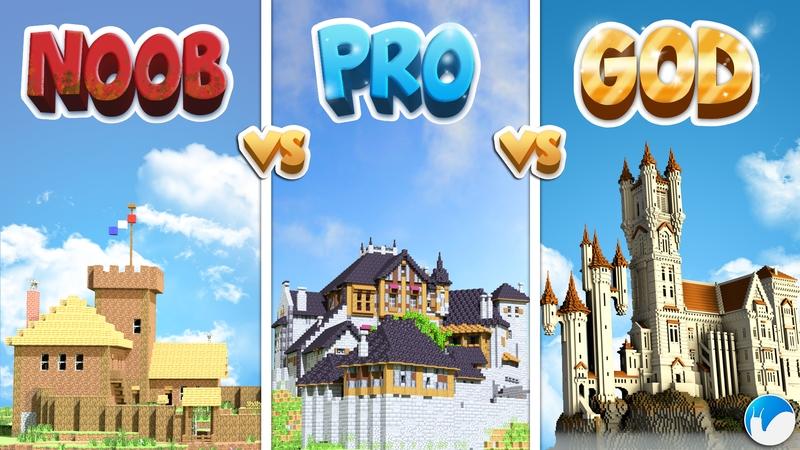 Noob VS Pro VS God: Castles by Snail Studios | CHUNK - Minecraft ...