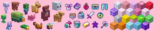 Cute Craft Texture Pack by Some Game Studio | CHUNK - Minecraft Bedrock ...