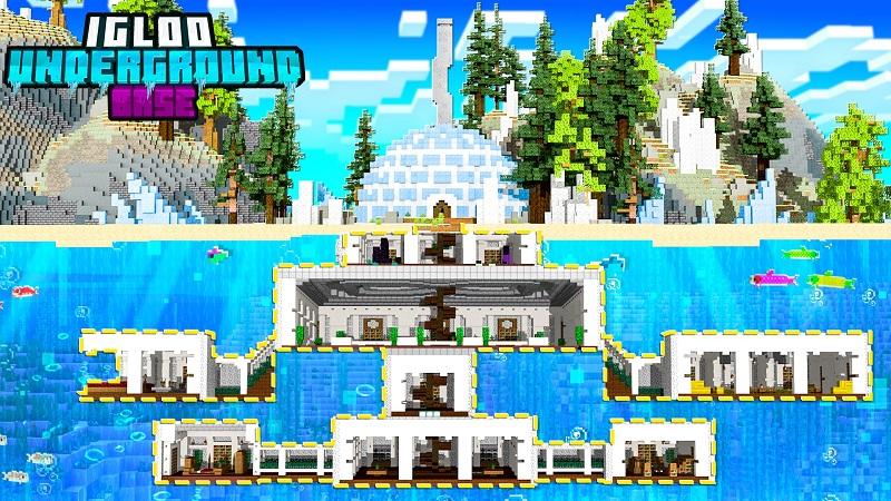 Igloo Underground Base by Street Studios | CHUNK - Minecraft Bedrock ...