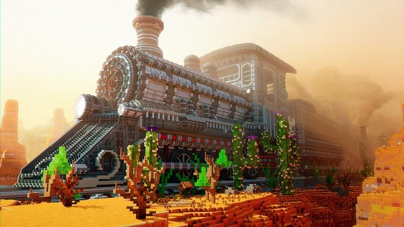 Mega Train by Street Studios | CHUNK - Minecraft Bedrock Marketplace ...