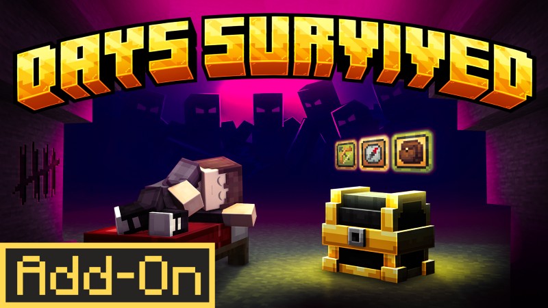 Days Survived Counter by Syclone Studios | CHUNK - Minecraft Bedrock Marketplace Explorer