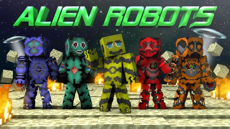 Alien Robots by Team Visionary | CHUNK - Minecraft Bedrock Marketplace ...