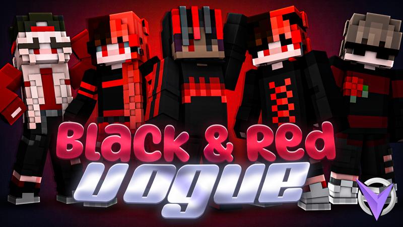 Black & Red Vogue by Team Visionary | CHUNK - Minecraft Bedrock Marketplace Explorer