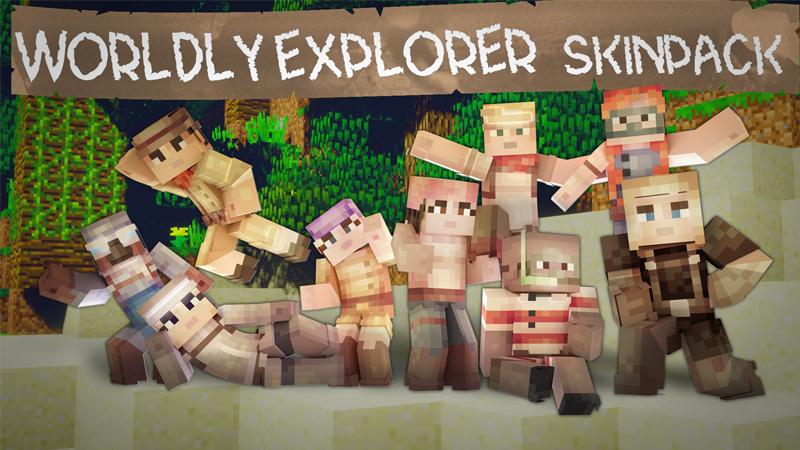 Worldly Explorer Skin Pack by Team Visionary | CHUNK - Minecraft Bedrock Marketplace Explorer