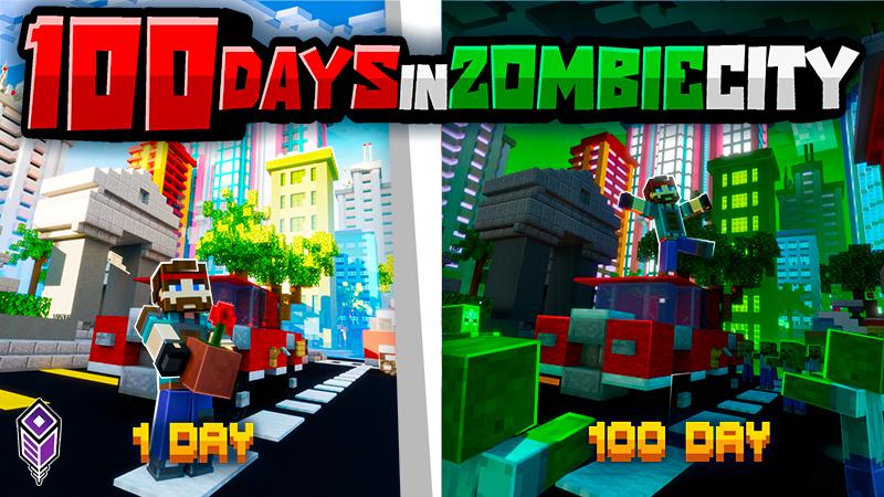 100 DAYS IN ZOMBIE CITY by Team VoidFeather | CHUNK - Minecraft Bedrock ...