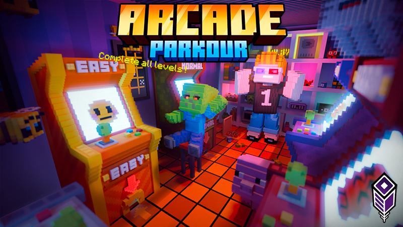 Arcade Parkour Game by Team VoidFeather | CHUNK - Minecraft Bedrock Marketplace Explorer