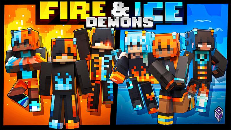 FIRE & ICE DEMONS by Team VoidFeather | CHUNK - Minecraft Bedrock Marketplace Explorer