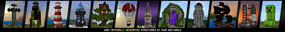 100+ Structures Add-On by The Craft Stars | CHUNK - Minecraft Bedrock ...