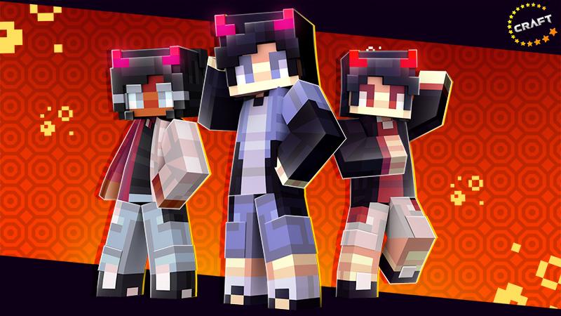 Kimono Demons by The Craft Stars | CHUNK - Minecraft Bedrock Marketplace Explorer