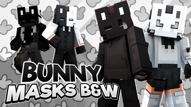 Bunny Masks B&W by The Lucky Petals | CHUNK - Minecraft Bedrock ...