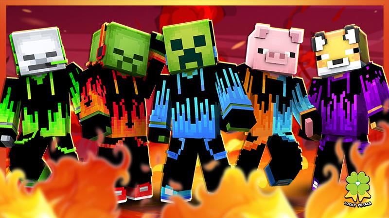 Fire Gamer Mobs by The Lucky Petals | CHUNK - Minecraft Bedrock ...
